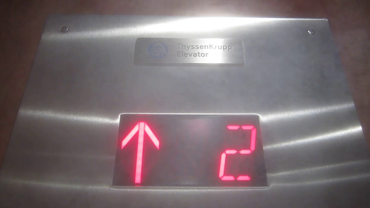ThyssenKrupp Hydraulic Elevators at 2 Lamar Towers. - YouTube