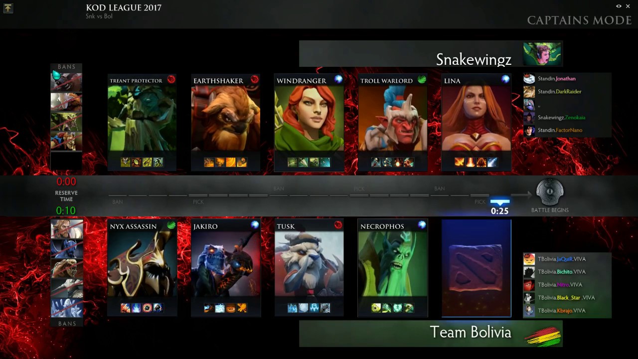KOD League Season 5 - Snakewingz vs Team Bolivia - BO1 - YouTube