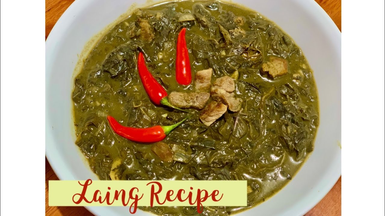 Laing Recipe | How to cook Laing/Taro Leaves | Jheme’s Kitchen - YouTube