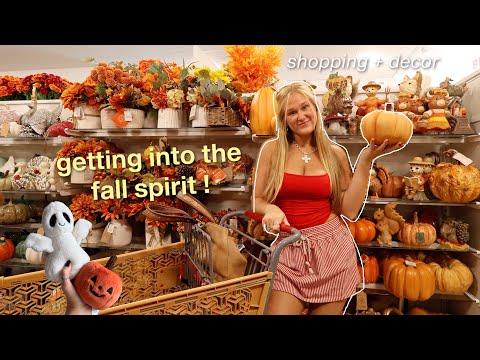 shopping & decorating for FALL DECOR - getting into the fall spirit!