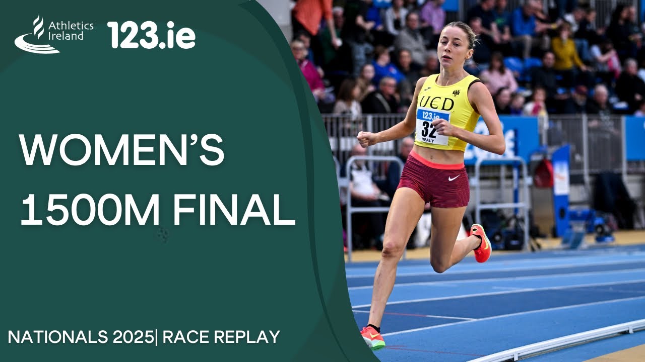 2025 National Indoors: Sarah Healy cruises to National 1500m gold - YouTube