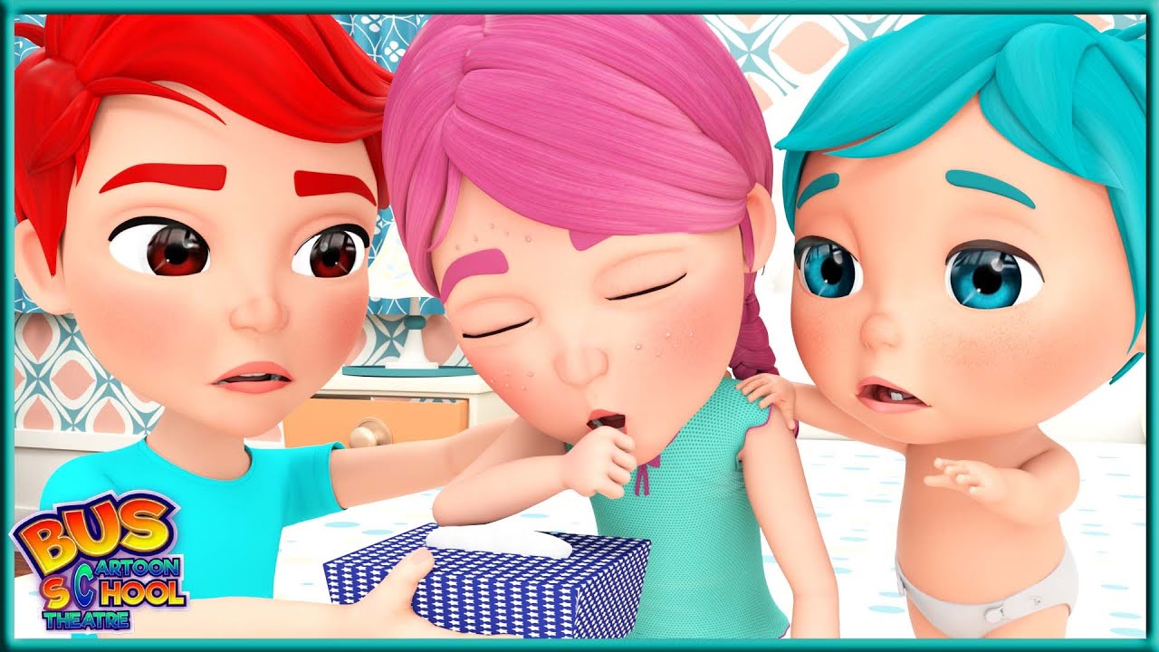 Faking Sick I Nursery Rhymes for Kids and Children | Bus Cartoon | # ...