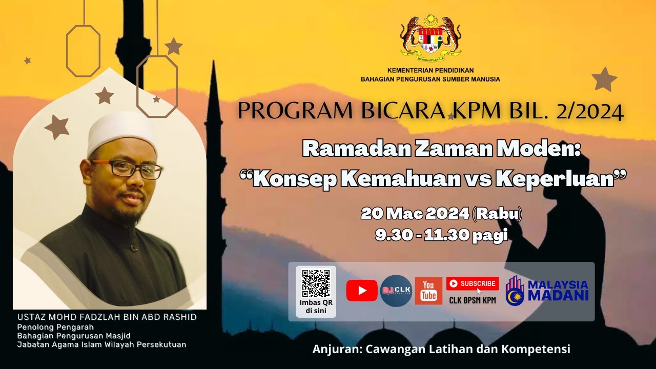 RAMADAN ZAMAN MODEN - KONSEP KEMAHUAN VS KEPERLUAN - YouTube