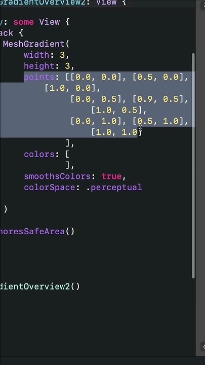 Swiftui Mesh Gradient Youtube
