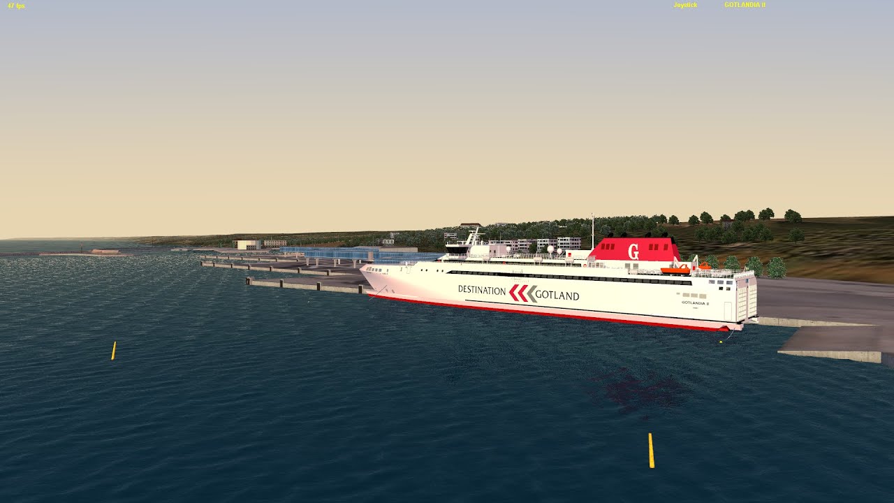 Gotlandia ii (2) Docking in visby scenery (VSF) - YouTube
