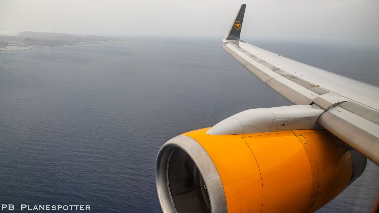 CONDOR B757-300 LANDING INTO LANZAROTE AIRPORT - YouTube