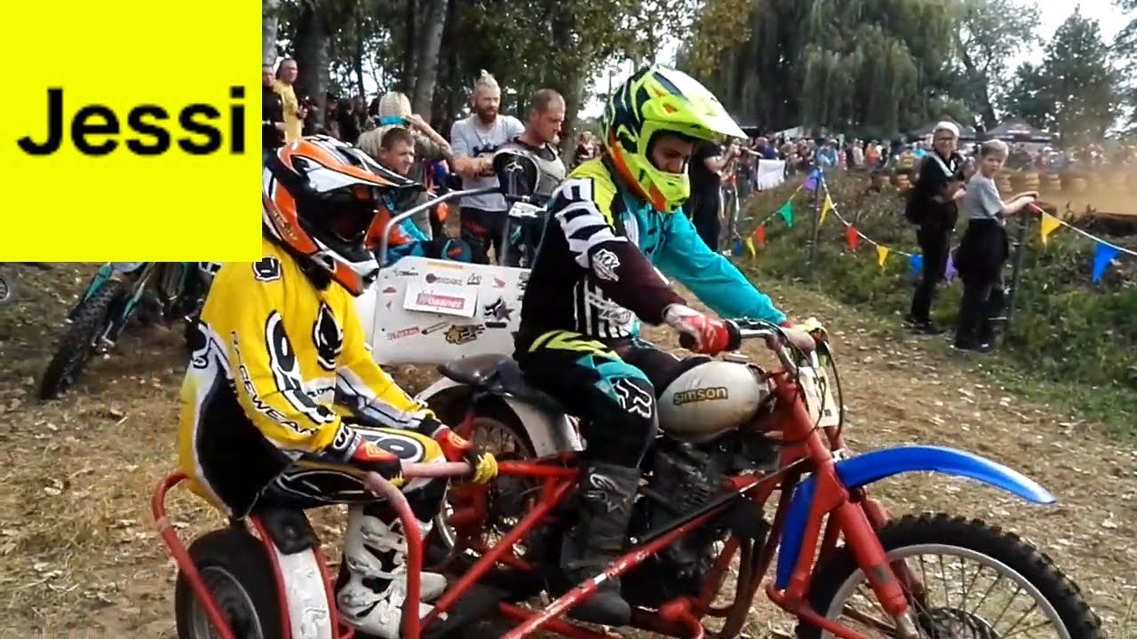 dirty sidecar race on the dirt track in Nutha - YouTube