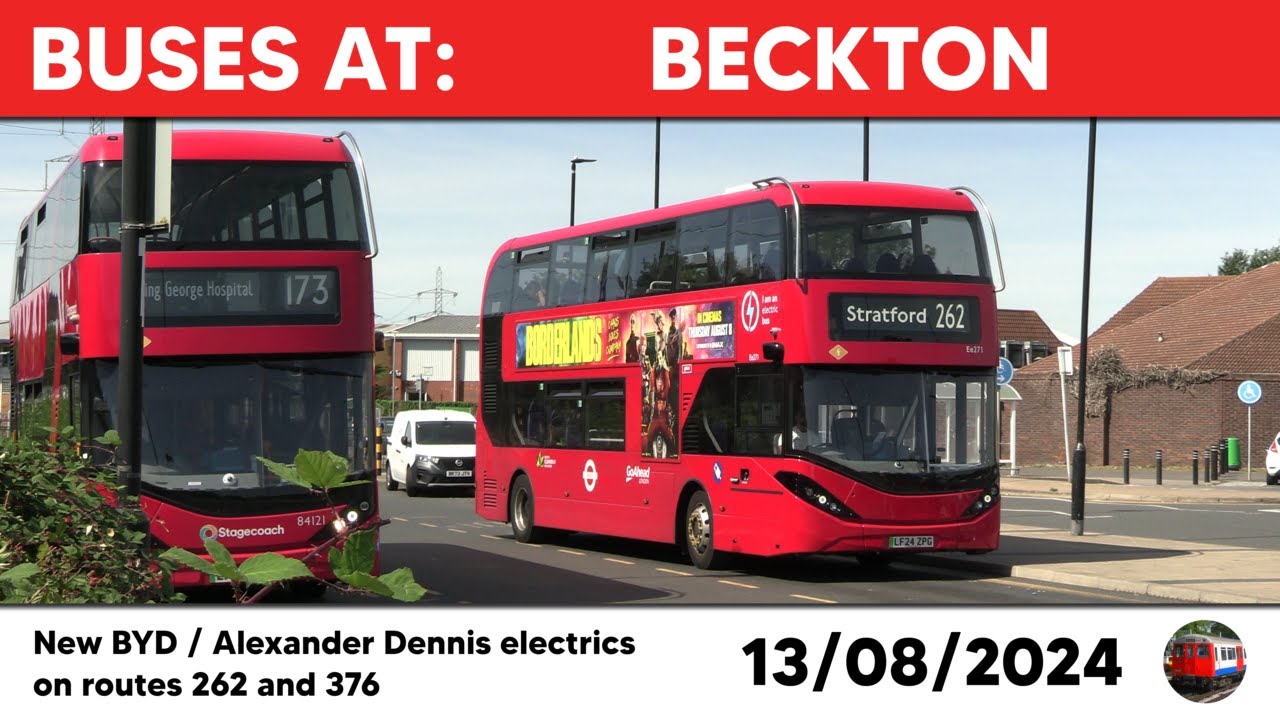 London buses at Beckton Bus Station 13/08/2024 - YouTube