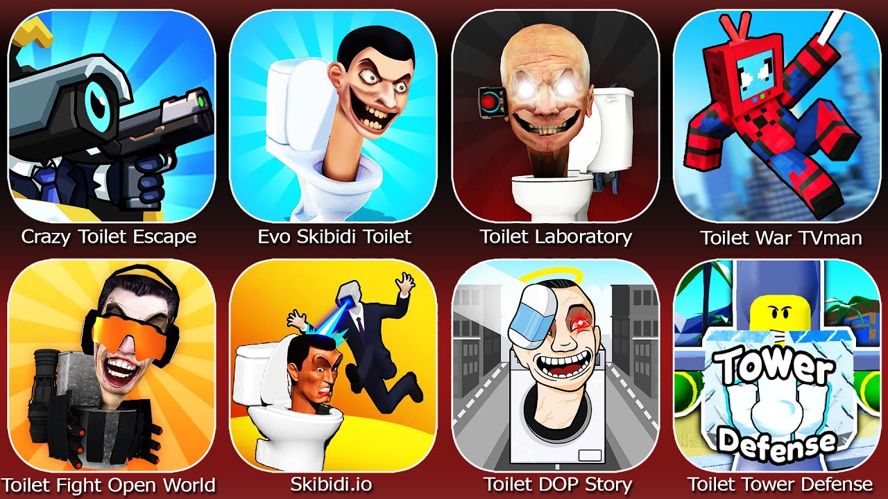 Toilet Laboratory,Toilet Fight Open World,Skibidi io,Toilet DOP Story ...