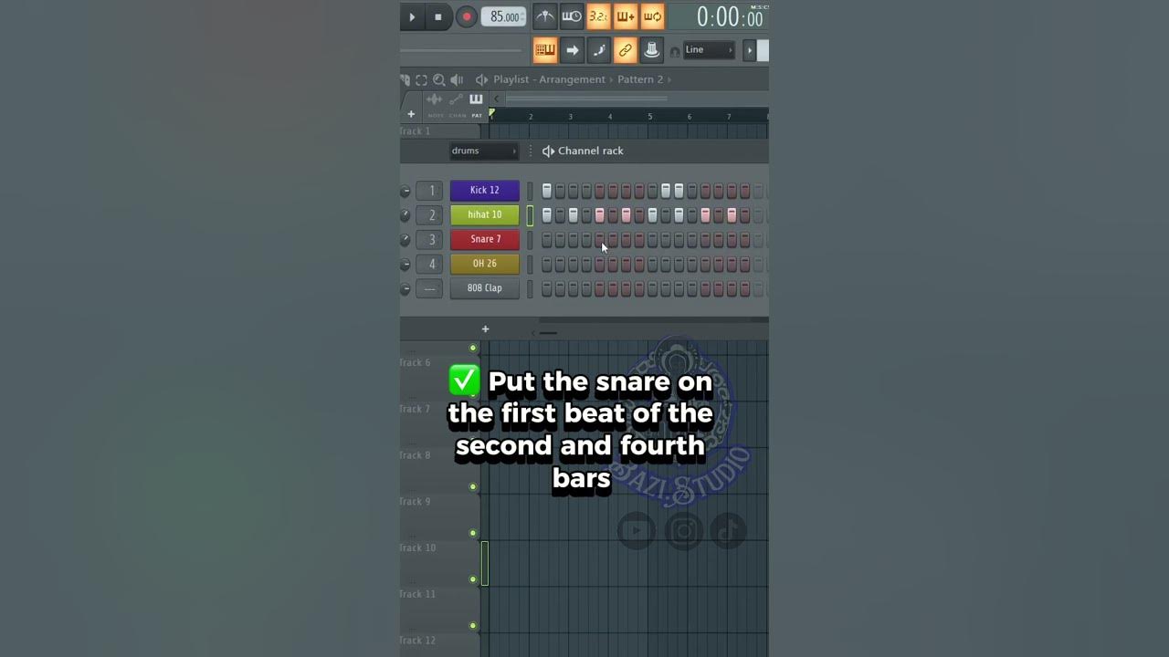 How to make simple boombap drum pattern on fl studio🥁 - YouTube