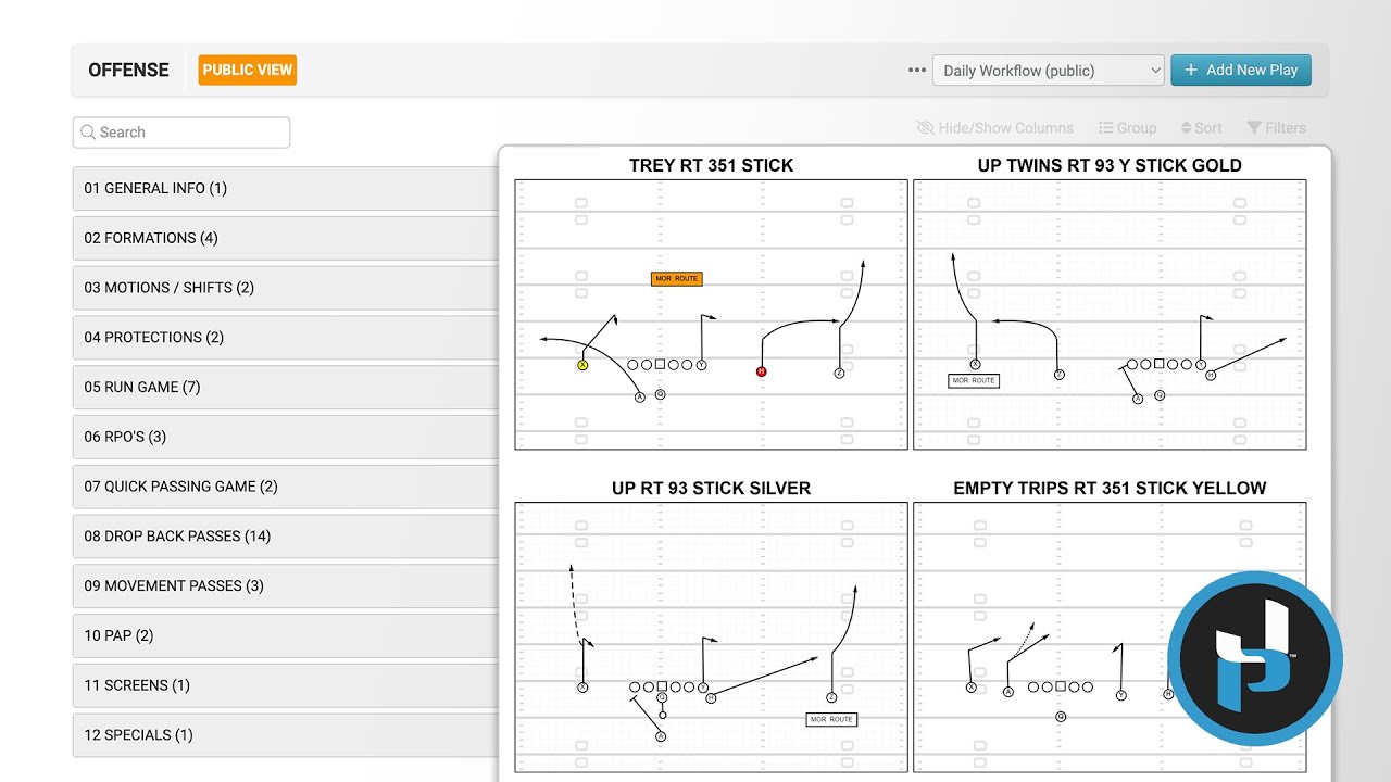 How to Build & Organize Your Playbook - Just Play Football - YouTube