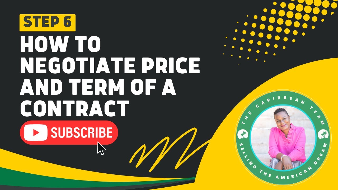 Step 6 How To Negotiate price and terms Of A Contract! - YouTube
