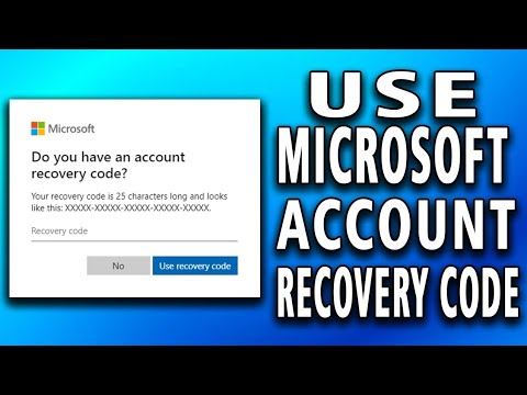 How to Use Microsoft Account Recovery Code (full guide) - YouTube