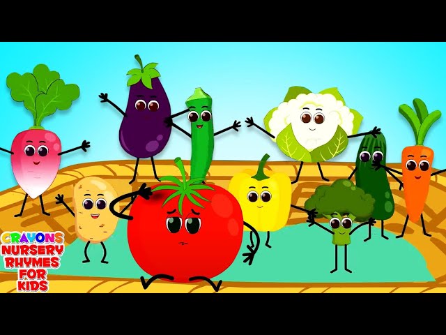 Ten Little Vegetables, Healthy Eating and Numbers Song for Children ...
