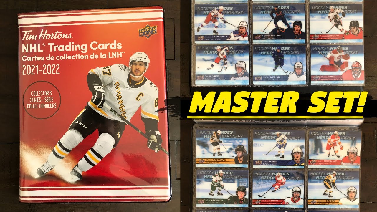 2021-22 Upper Deck Tim Hortons 100% Complete MASTER SET in Binder (270 ...