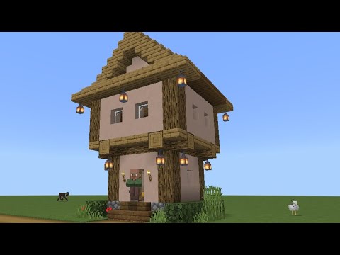 how to build a villager house number 1 in minecraft | #minecraft - YouTube