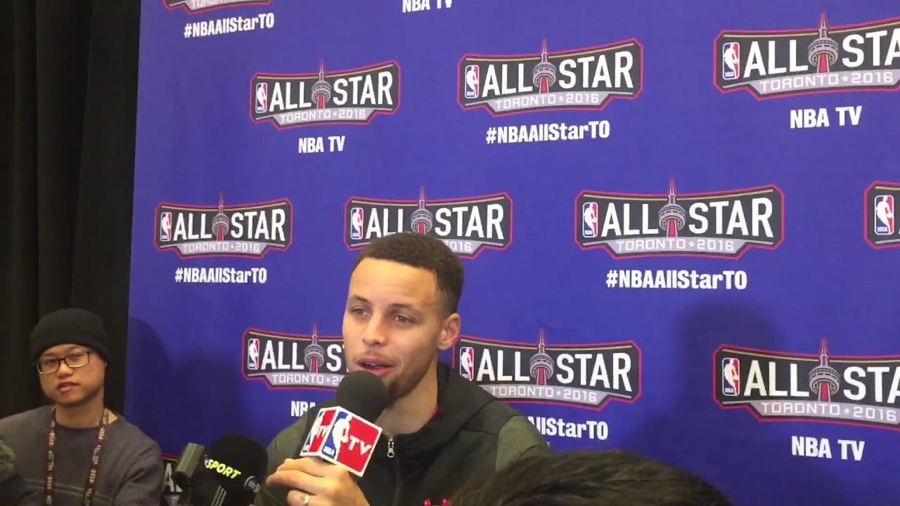 Golden State Warriors' Stephen Curry on Toronto - YouTube