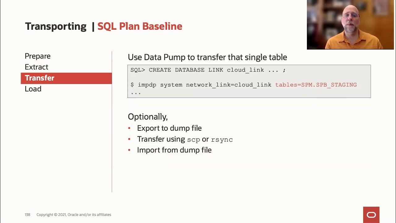 Transporting SQL Plan Baselines - YouTube