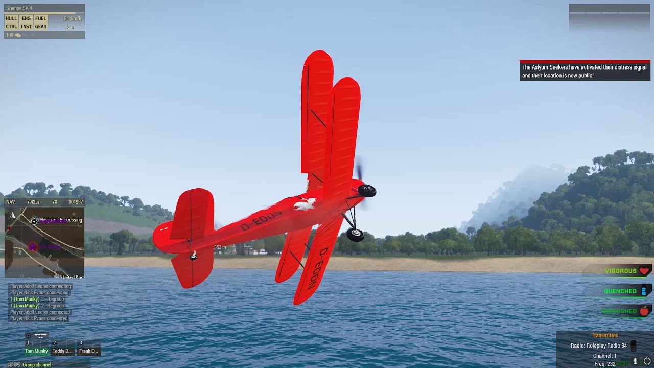 Flying a plane in Anzus - YouTube