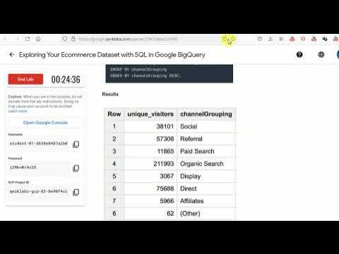 Exploring Your Ecommerce Dataset with SQL in Google BigQuery | Qwiklabs [GSP407] - YouTube