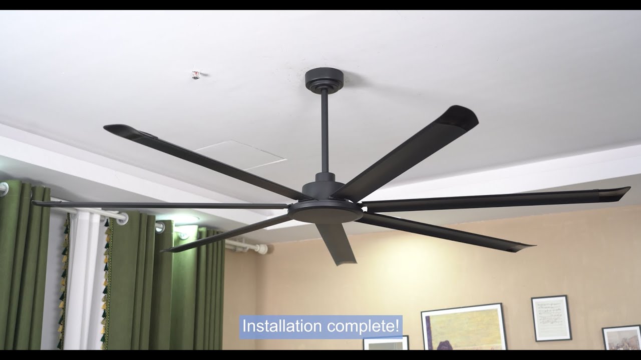 Installation video for ceiling fan no light model GLX049 72 inch - YouTube
