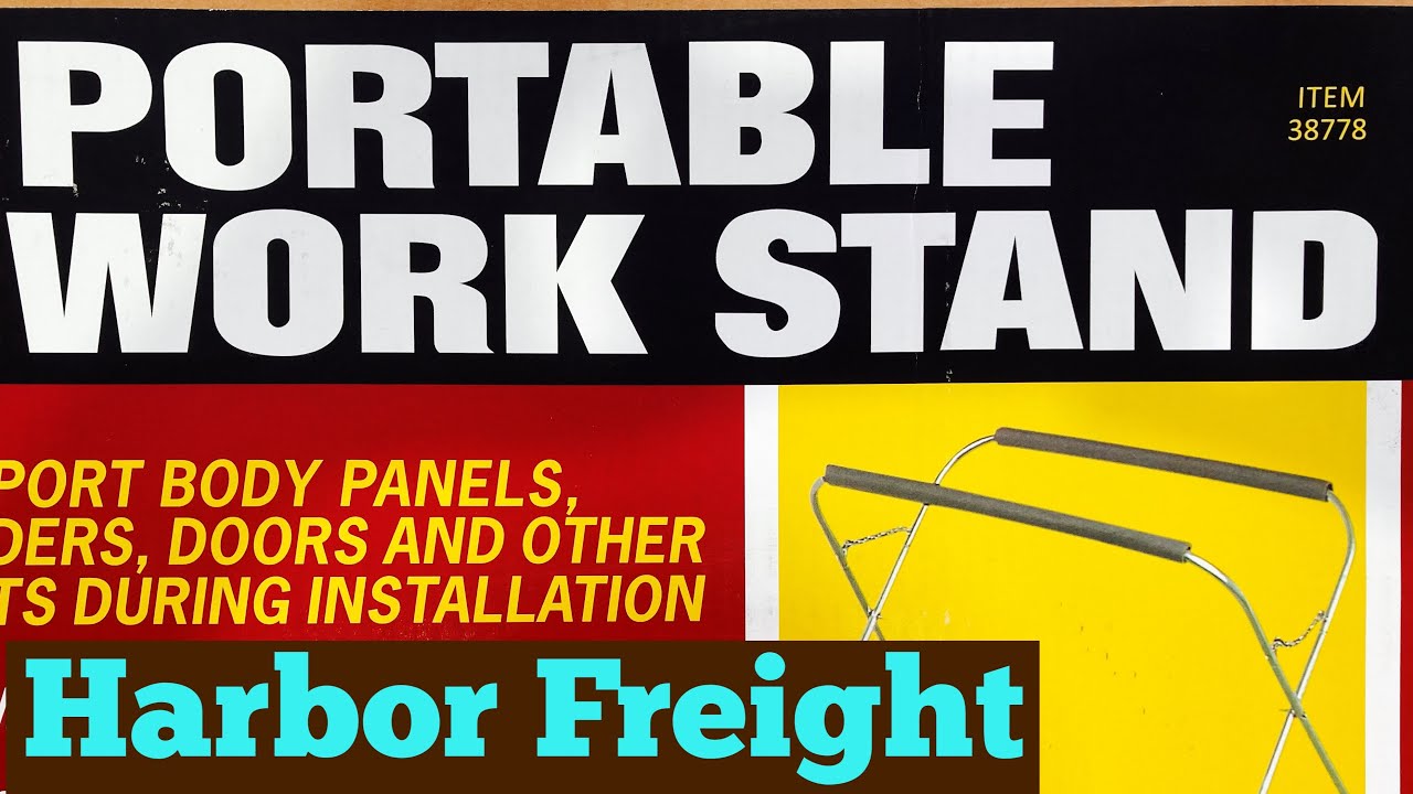 Harbor freight portable work stand! Just what we needed! Easy assembly ...