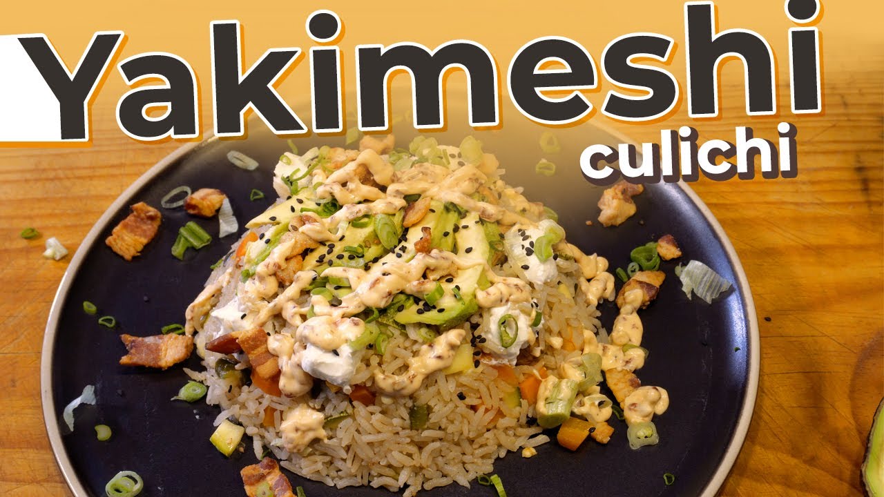 YAKIMESHI ESPECIAL ESTILO CULICHI Receta fácil de arroz frito japonés ...