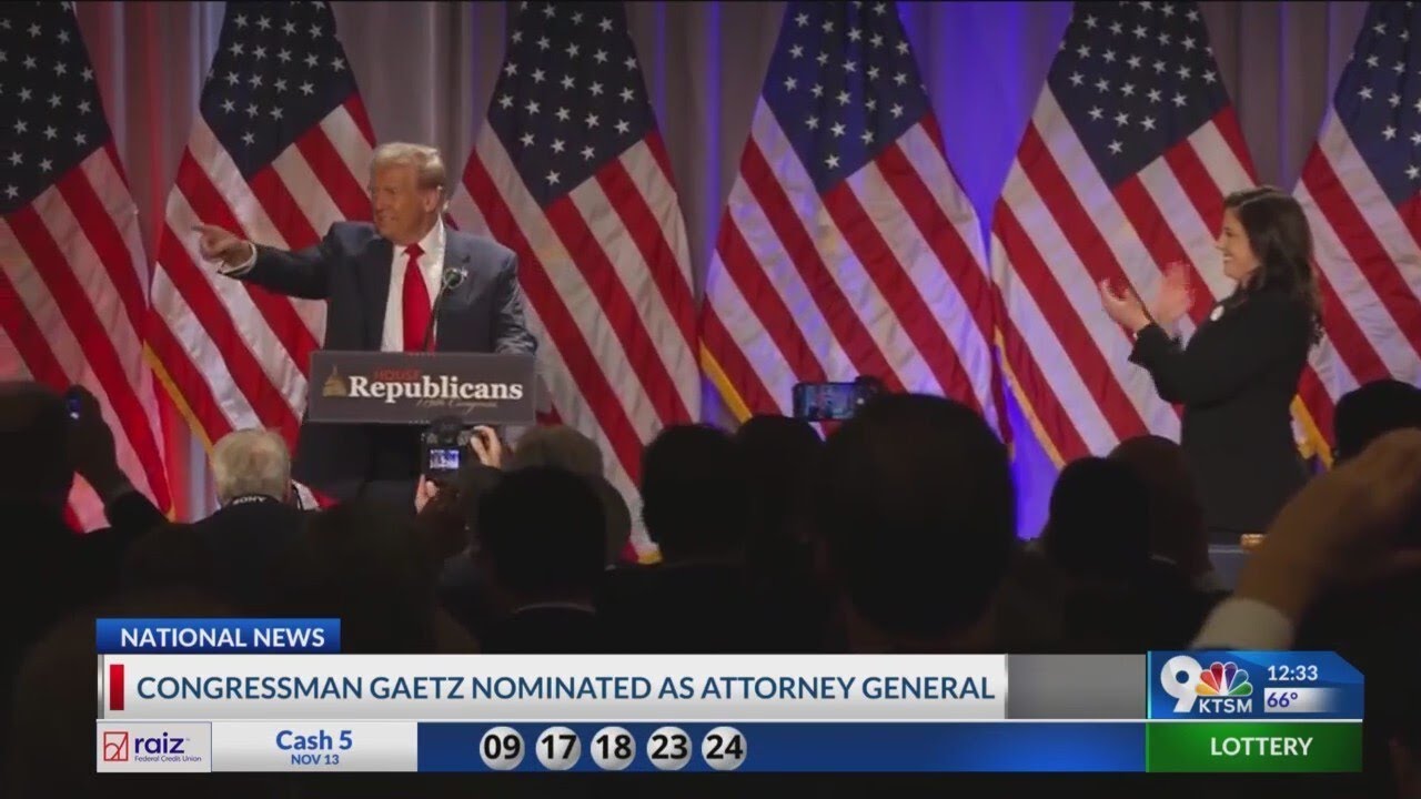 Congressman Gaetz nominated as attorney general - YouTube