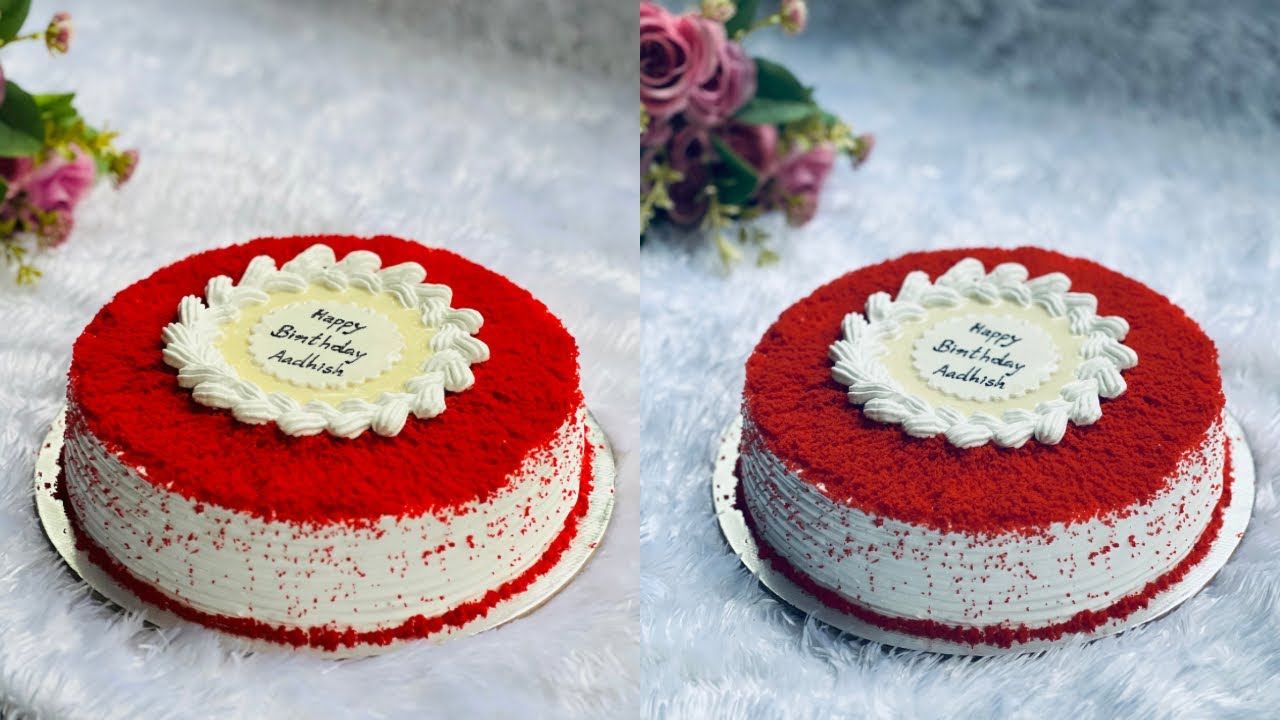 Red velvet cake design/red velvet cake/red velvet cake decorating ideas ...