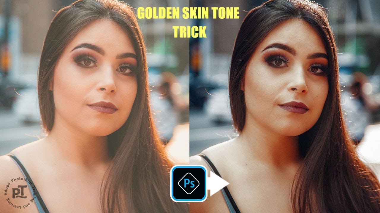 How to Make Golden Skin Tone in Photoshop - YouTube