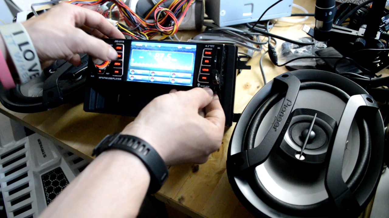 Car Headunit Wired To A Computer Power Supply - YouTube