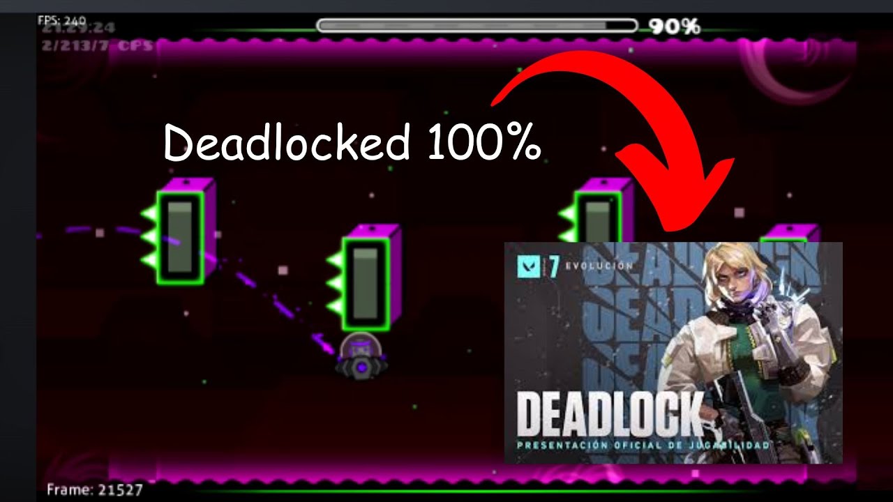 DEADLOCKED 100% (3rd demon) - YouTube