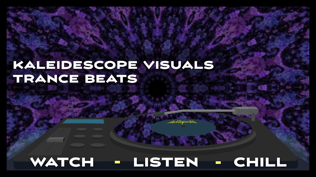 Trippy Neon Visuals Chill Trance Binaural Beats Music Video Focus ...