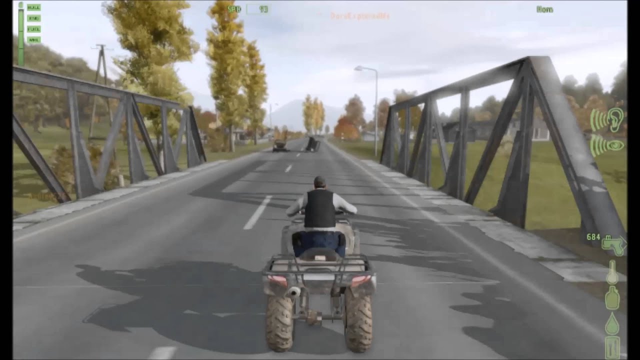 DayZ Epic ATV Flip Over Bridge - YouTube