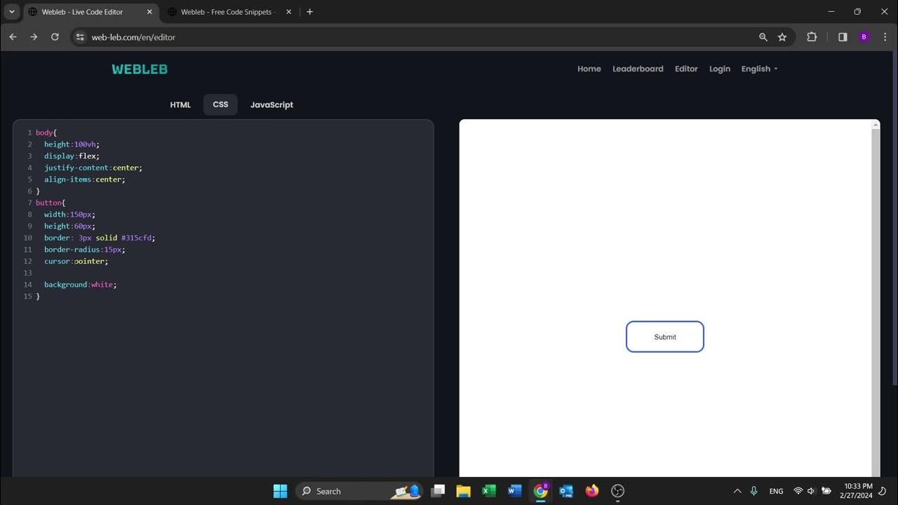 Asmr Programming Css Button Animation No Talking Youtube