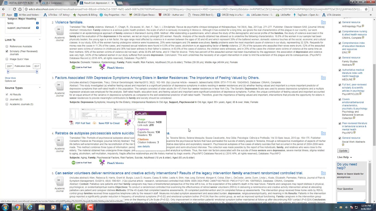 Searching Library Databases for Social Work 6 - YouTube
