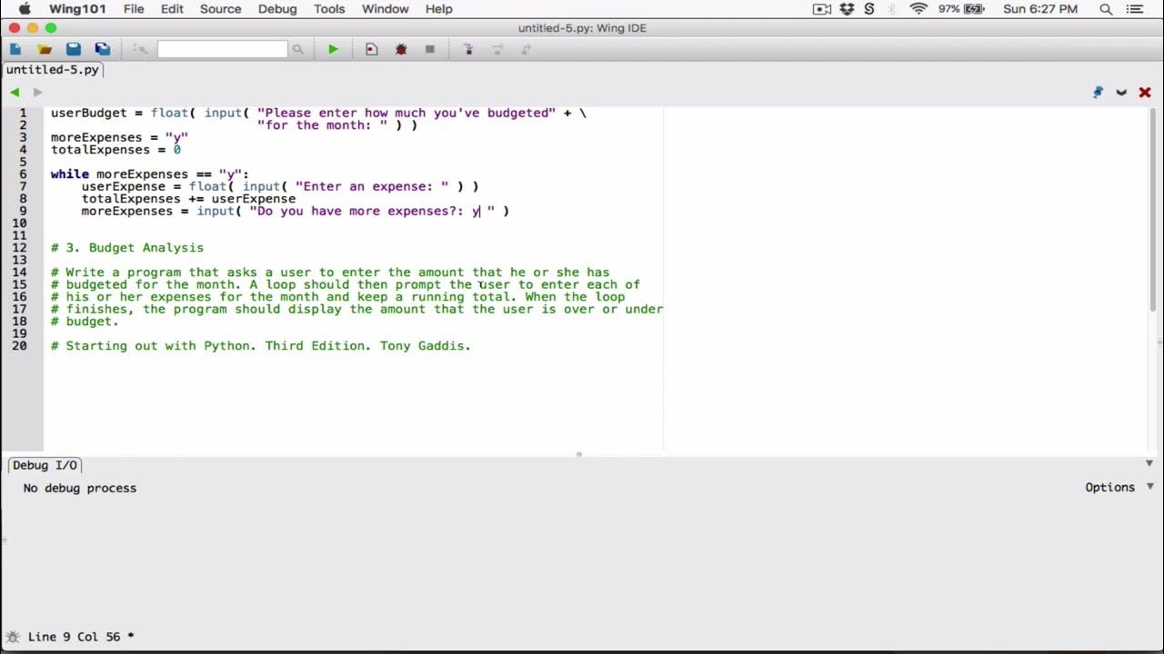 4.3. Budget Analysis - Python - YouTube