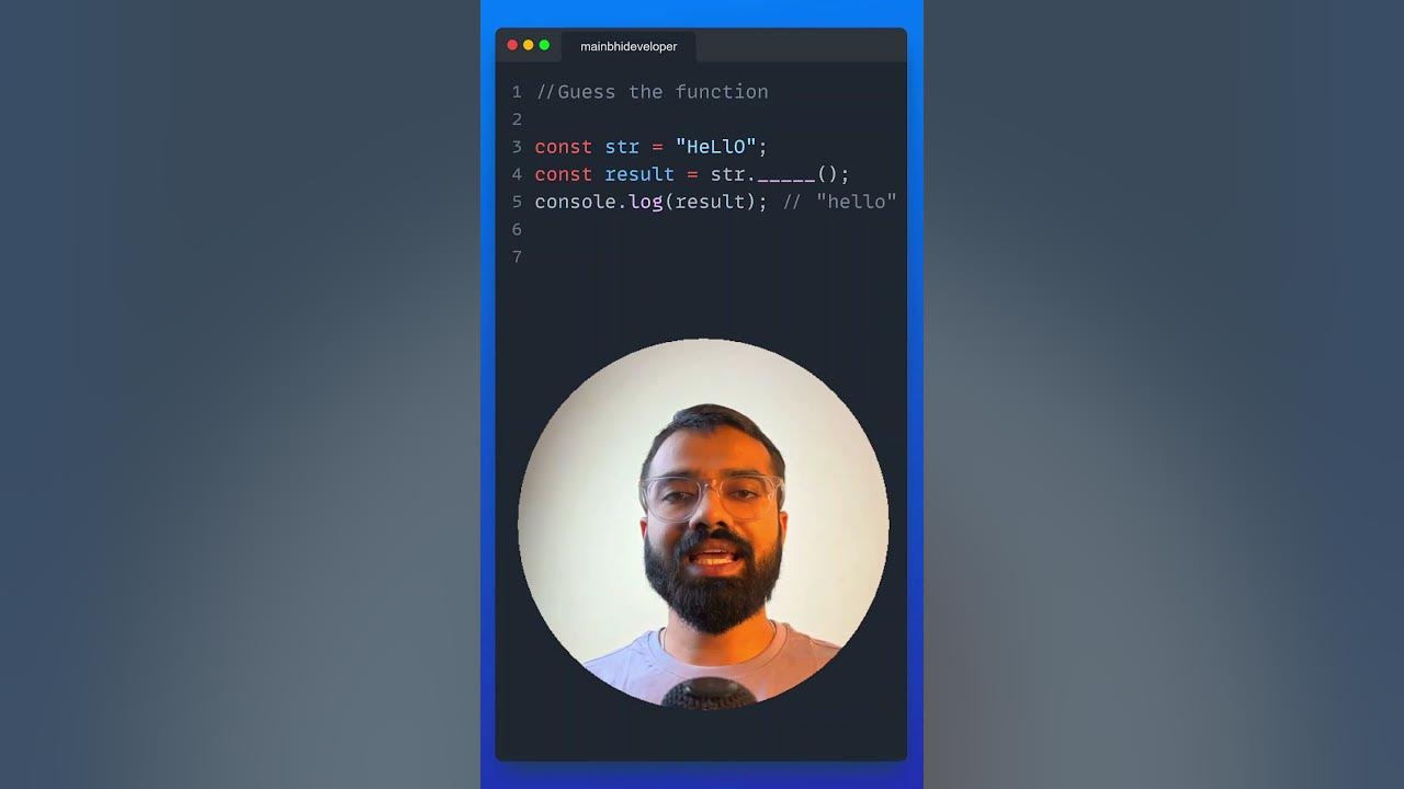 JavaScript function series #24 with detailed answer #codinginterview #coding #fresher - YouTube