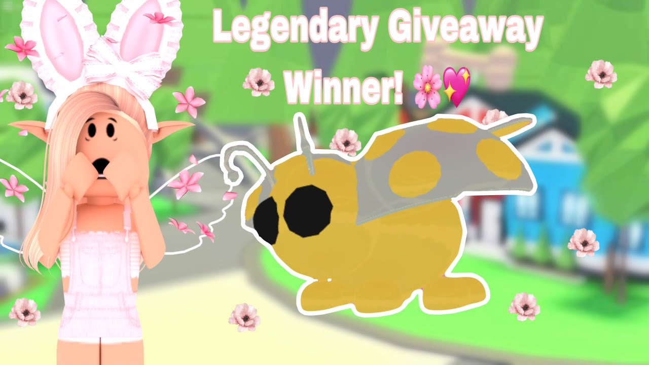 🌸 Adopt Me Giveaway Winner Of A Golden Ladybug! 🌸 - YouTube