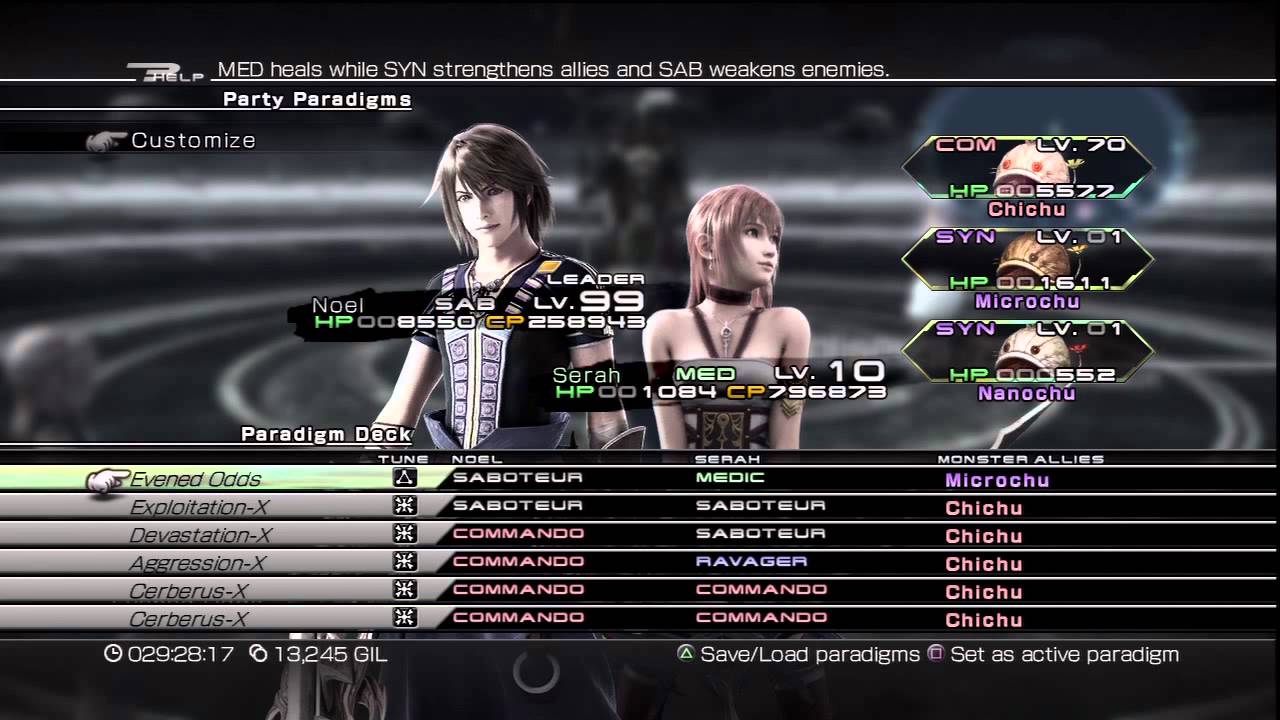 Final Fantasy XIII 2 - Jihl Nabaat (No Items / Feral Links) - 0:35 ...