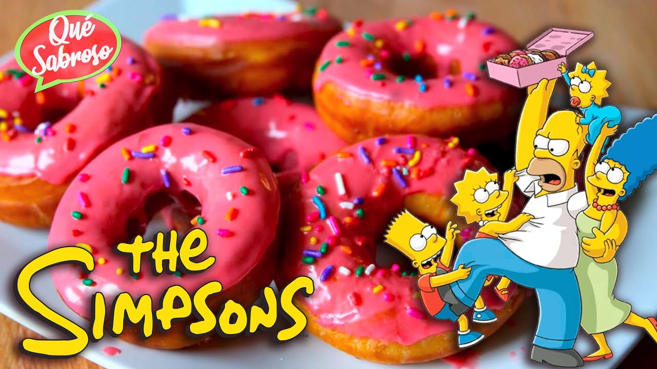 Las Famosas Donas de Los Simpsons Sin Horno!!! 🍩🍩🍩 - YouTube