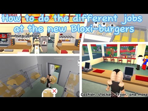 How to do the new jobs at blox burger in Bloxburg Roblox!🌺 - YouTube