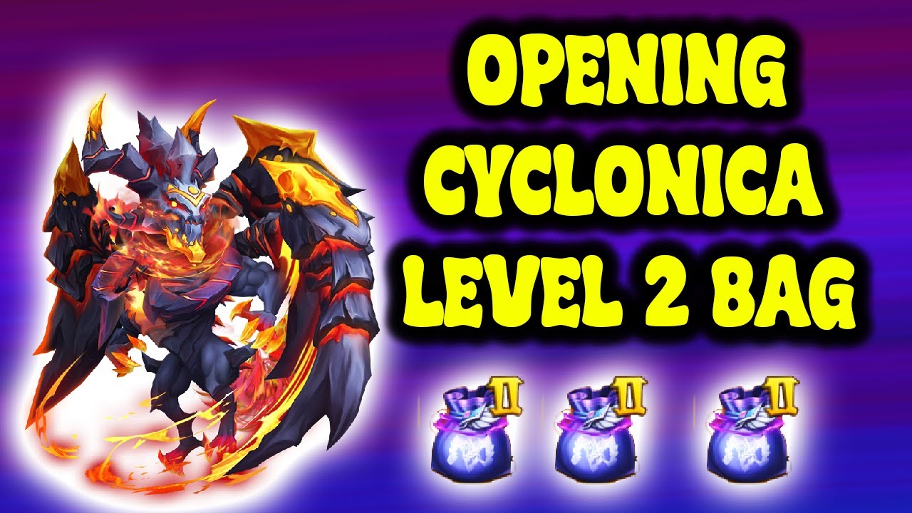 OPENING CYCLONICA LEVEL 2 BAG | CASTLE CLASH - YouTube