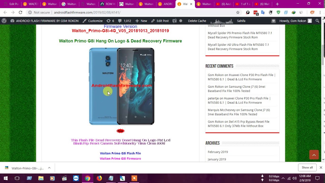 Walton Primo G8i Flash File 4G Spd 9832 8.1 Frp Reset Customer Care ...