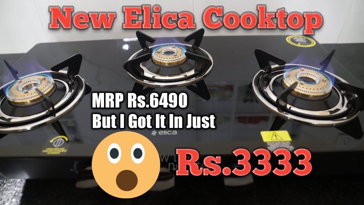 Elica Cooktop In Just Rs.3333 With 3 Burner | Unboxing | Engineer's ...
