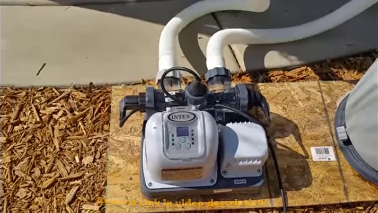 Intex Salt Water Pool Systems for Above Ground Pool Review - YouTube