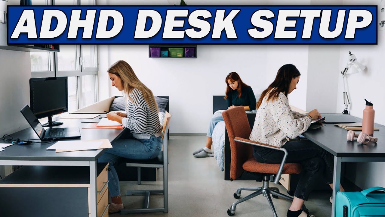 The Perfect Productivity Desk (For Students With ADHD) - YouTube