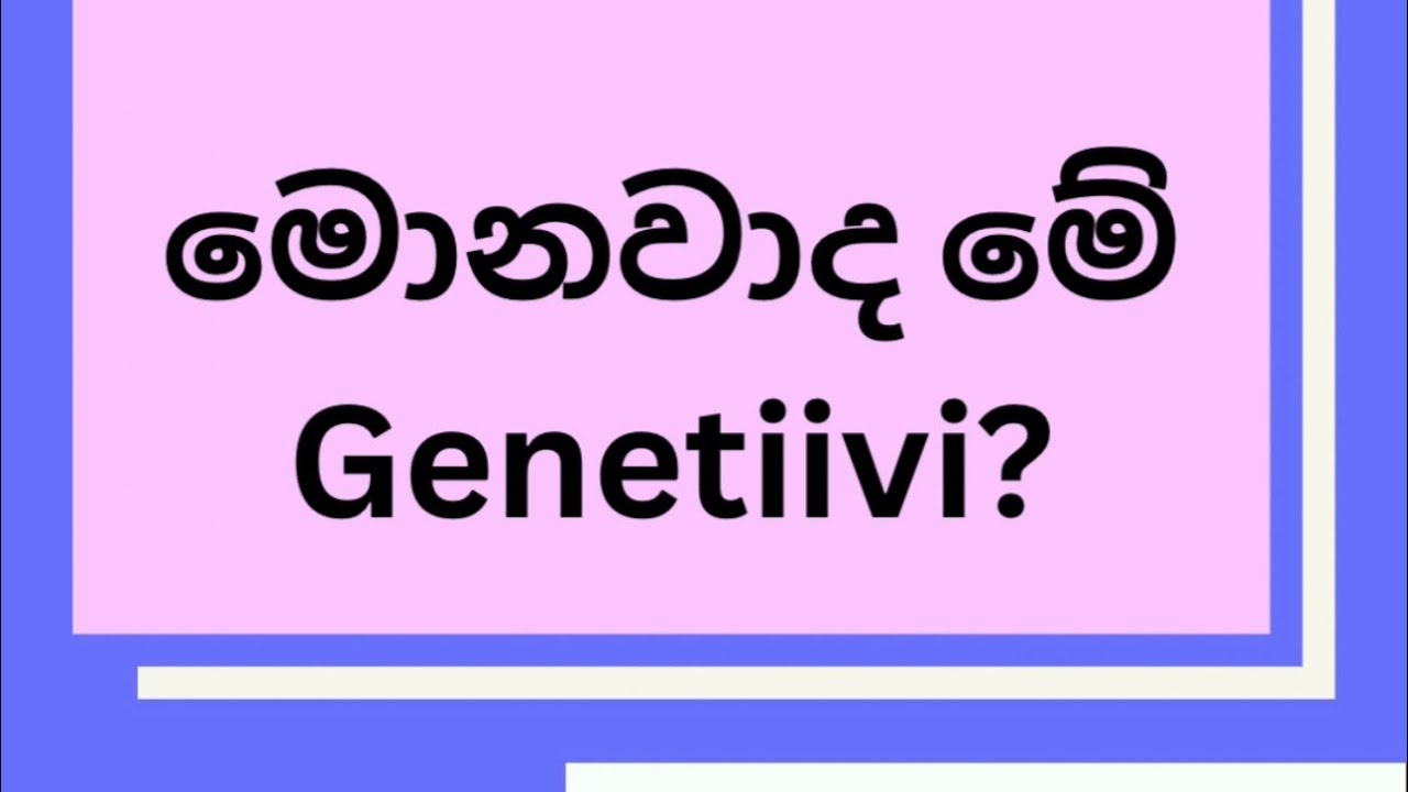 Finnish grammar "Genetiivi" / අයිතියක් හැගවීම සම්බන්ධව - YouTube