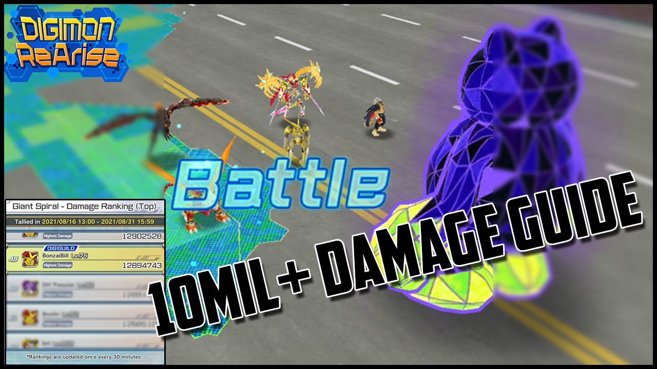 SPIRAL RAID AUG GUIDE: Teambuilding Clash Battle- Digimon ReAirse ...