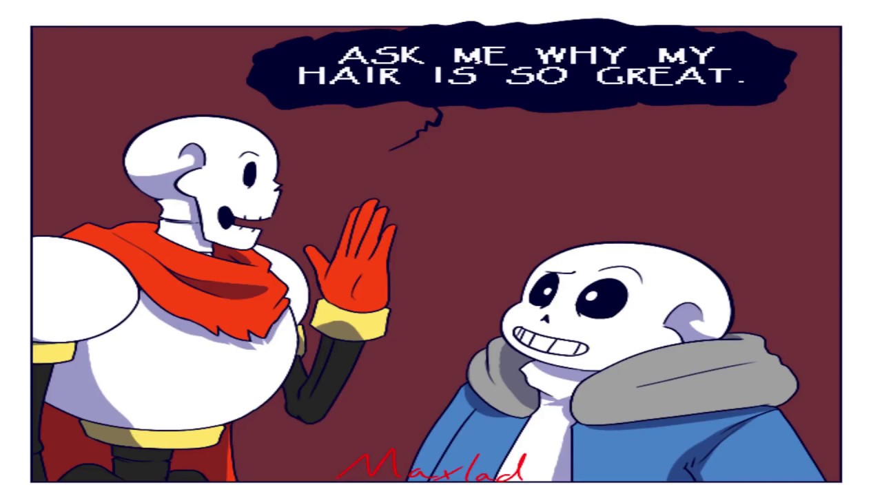 Undertale Comic Dub - Papyrus' Hair - YouTube